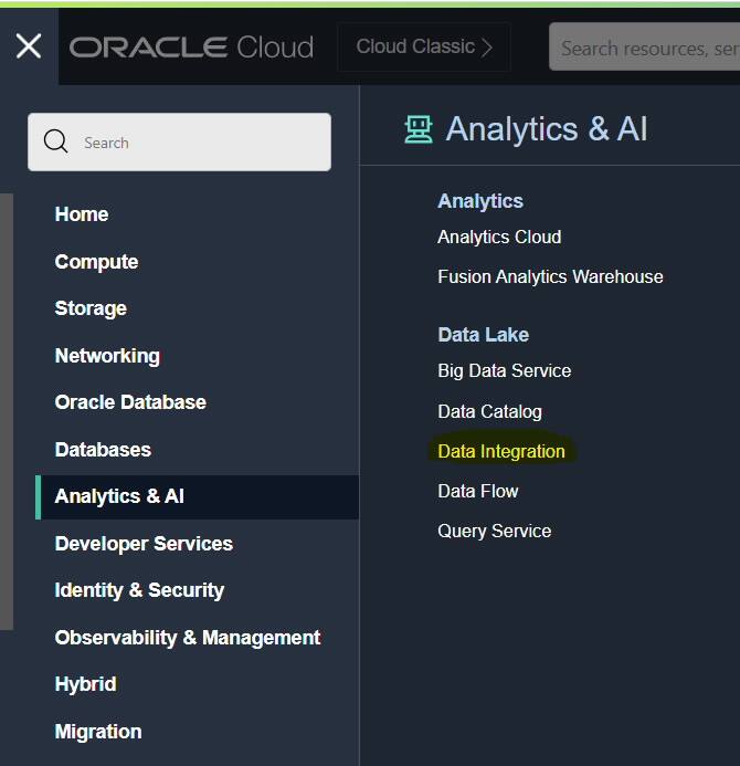Extracting REST Data using Oracle Cloud Infrastructure Data Integration (OCI-DI)