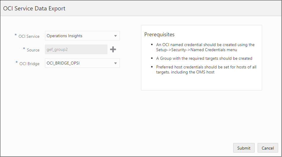 Use Oracle Enterprise Manager data with OCI to unlock new insights