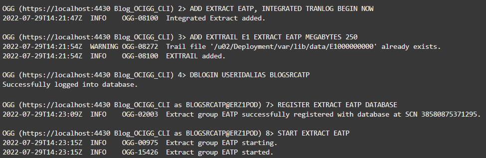 Using Admin Client With Oracle Cloud Infrastructure Oci Goldengate