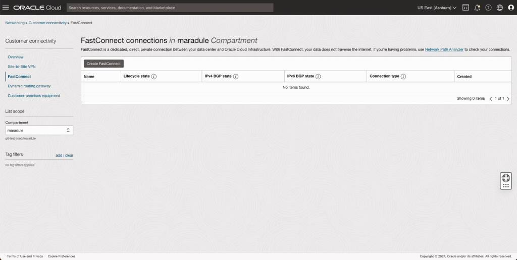 Connecting two OCI Regions using Equinix Network EDGE Virtual Device – OCI side configuration