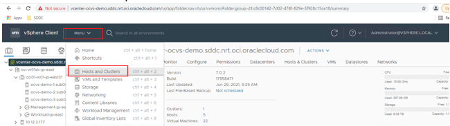 Connect from an Oracle Cloud VMware Solution virtual machine to Oracle ...