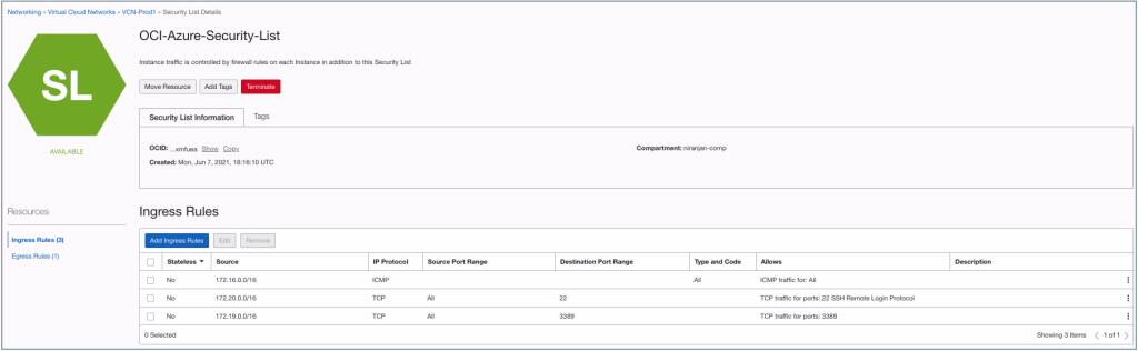 Connect multiple Oracle Cloud Infrastructure VCNs with multiple Azure vNETs through a single OCI ...