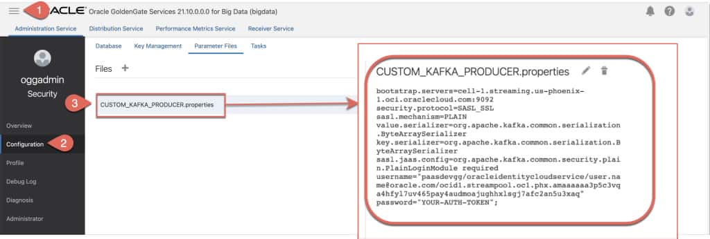 Goldengate Rest Apis Call To Replicate The Data To Oracle Cloud