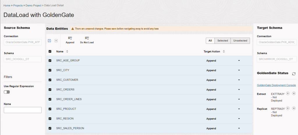 Get Started With Oci Goldengate Data Transforms 35 Create A Data
