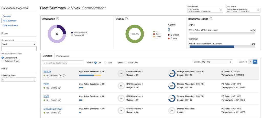 Configuring Oracle Cloud Infrastructure (OCI) Database Management for On-Premises Oracle Databases