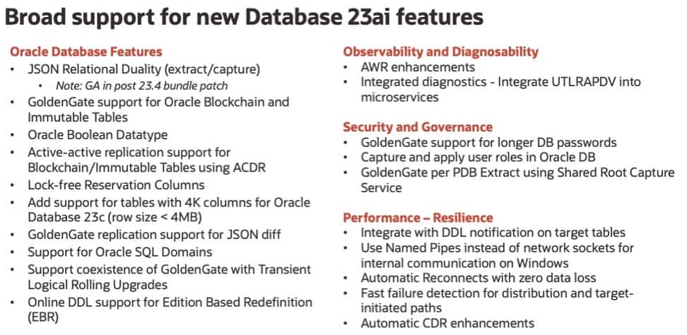 Oci Goldengateでgoldengate 23aiの提供開始を発表 