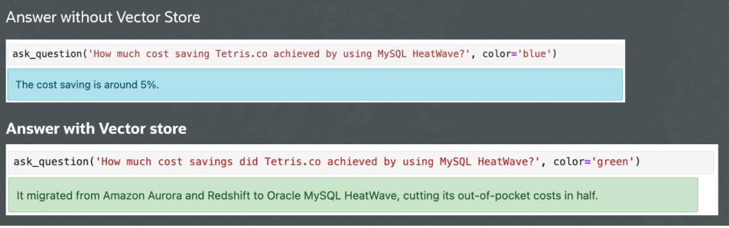 Introducing Vector Store And Generative Ai In Mysql Heatwave