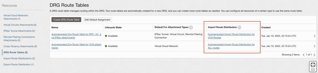 Overview of DRG Route Tables and Import Distribution Lists - Part 1