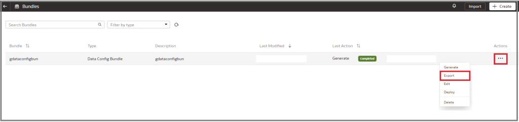 Oracle Fusion Data Intelligence Migrate Data Augmentations Across