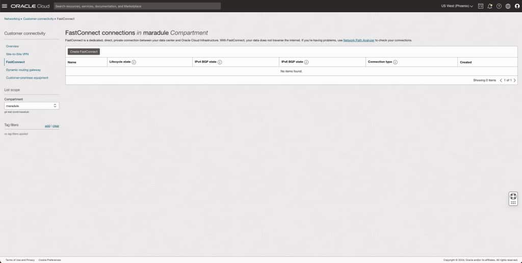Connecting two OCI Regions using Equinix Network EDGE Virtual Device – OCI side configuration