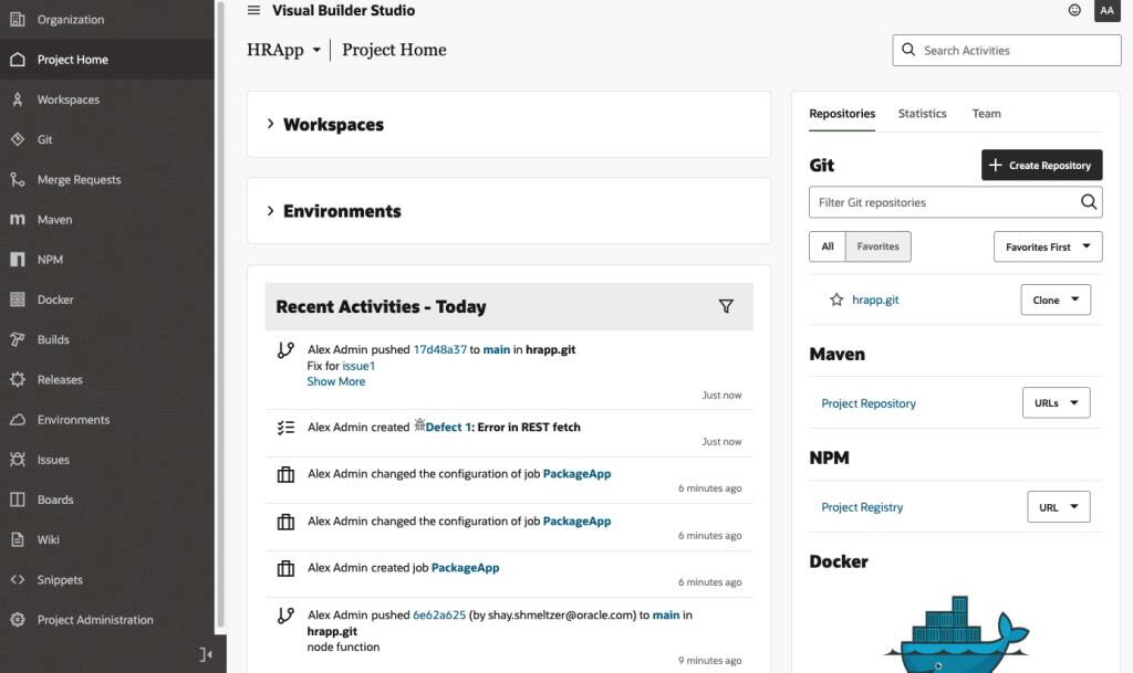 Announcing Oracle Visual Builder Studio on OCI