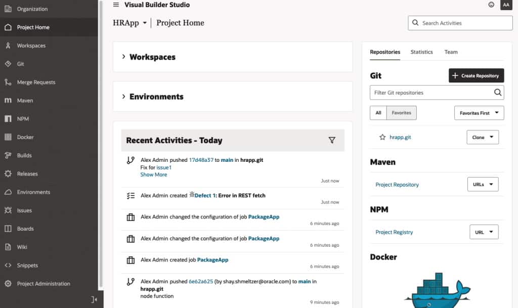 OCIでのOracle Visual Builder Studioの発表 OCIでのOracle Visual Builder Studioの発表