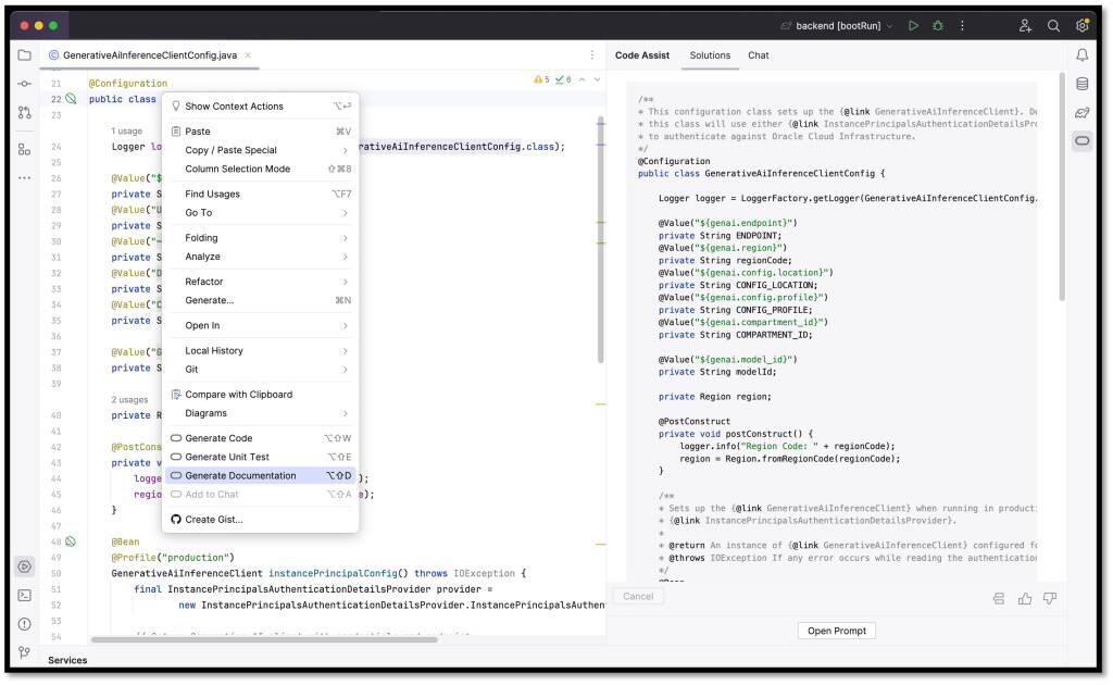 Oracle Code Assist: AI companion to boost developer velocity