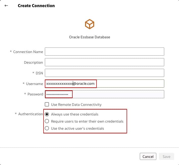 The Role of Native Credentials in Oracle Analytics Cloud