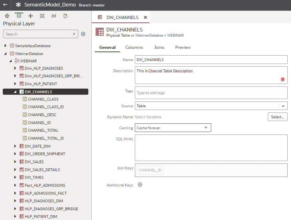 Integration of Oracle Analytics Cloud Semantic Modeler with Git