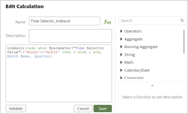 Oracle Analytics Best Practices for IndexCol