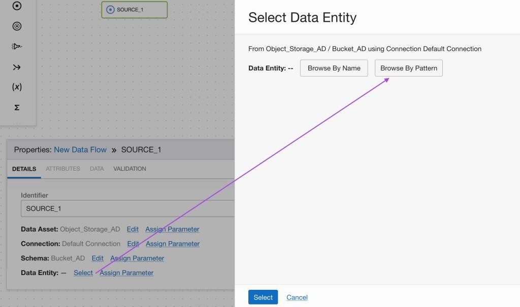 File patterns in Oracle Cloud Infrastructure (OCI) Data Integration