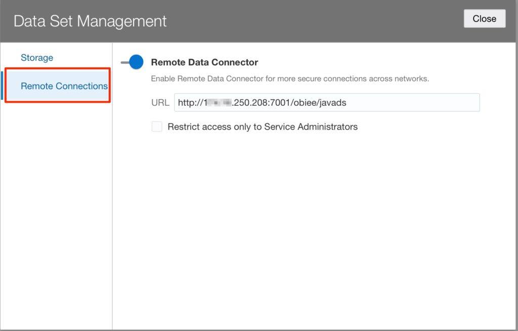 Direct On-Premise Database Connections for OAC DV via RDC
