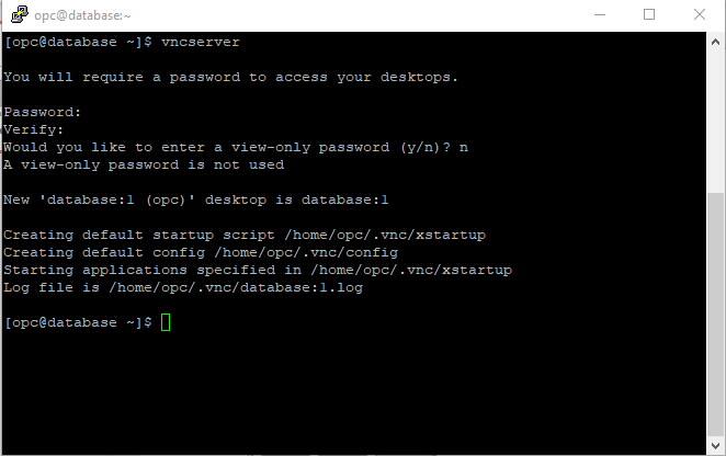Using VNC securely in Oracle Cloud Infrastructure