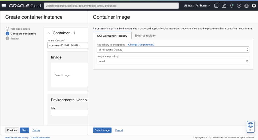 Getting started with OCI Container Instances