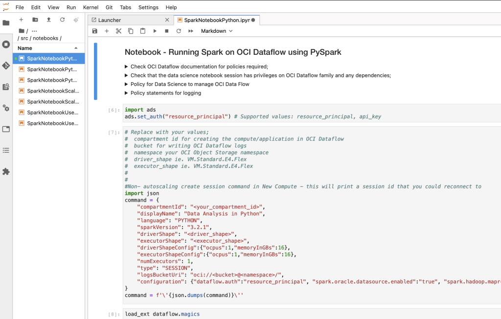 Notebooks Big Data And Spark Jobs In Oci Best Practices And Examples