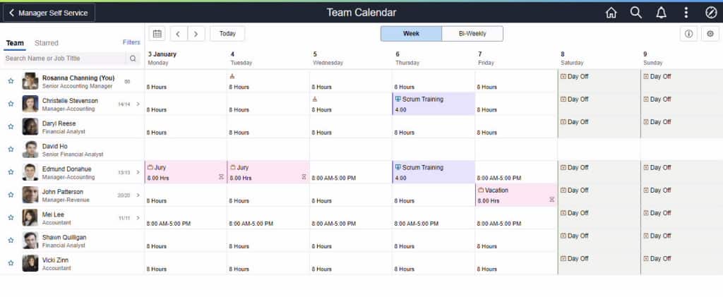 View Absences, Schedules, Birthdays and More with the PeopleSoft Team ...