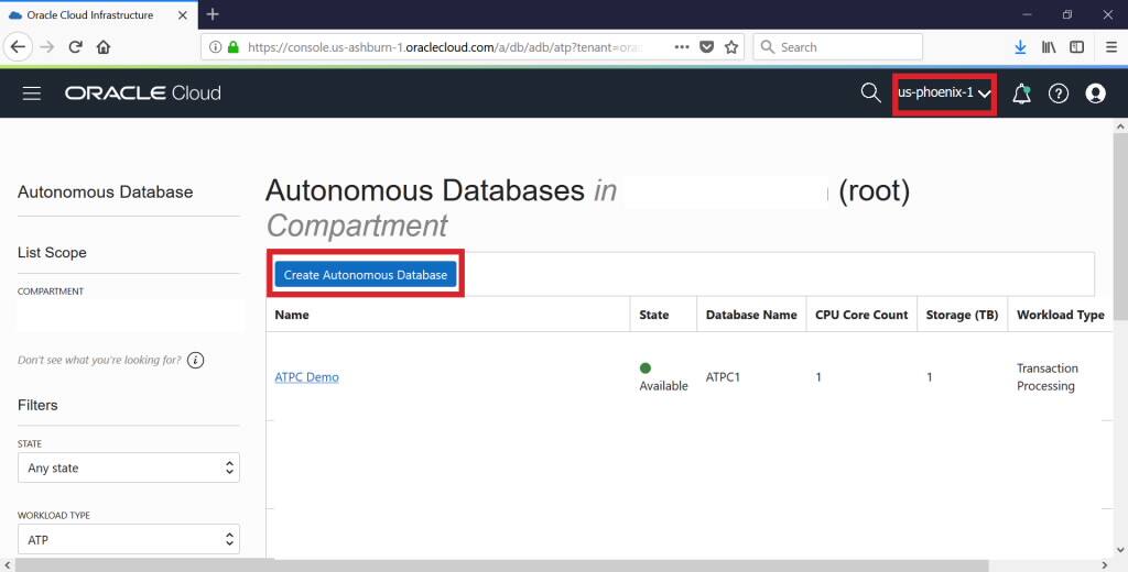 Provisioning and Connecting to Autonomous Transaction Processing