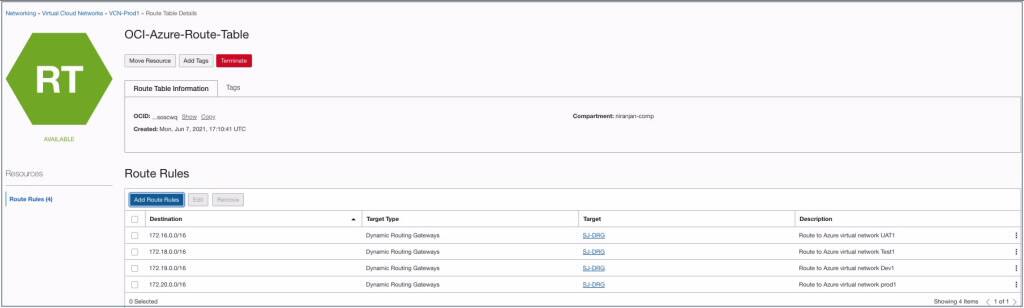 Connect multiple Oracle Cloud Infrastructure VCNs with multiple Azure vNETs through a single OCI ...