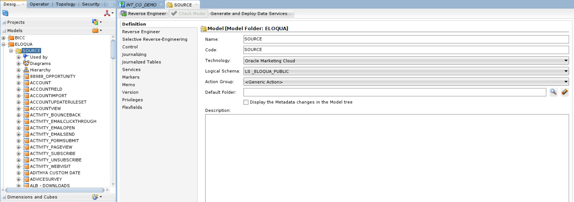 Integrating Oracle Data Integrator MarketPlace Image with Oracle Eloqua ... Integrating Oracle Data Integrator MarketPlace Image with Oracle Eloqua ...