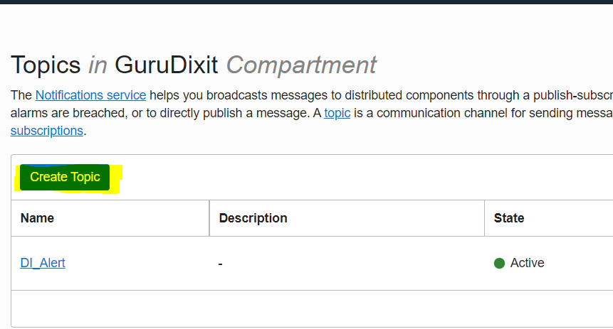 Configuring Oci Events And Notification Services For Oci Data