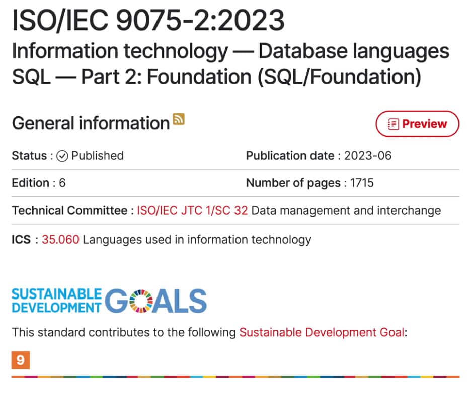 Announcing The General Availability Of The Sql2023 Standard 