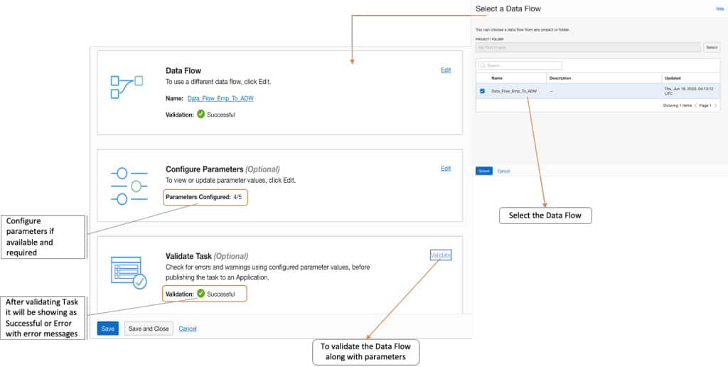 Integration Tasks In Oracle Cloud Infrastructure Oci Data Integration