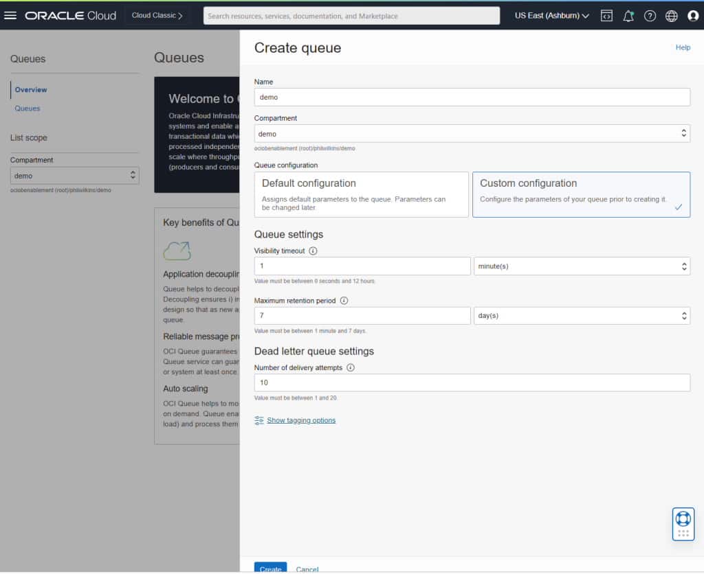OCI Queue is now available in all commercial regions