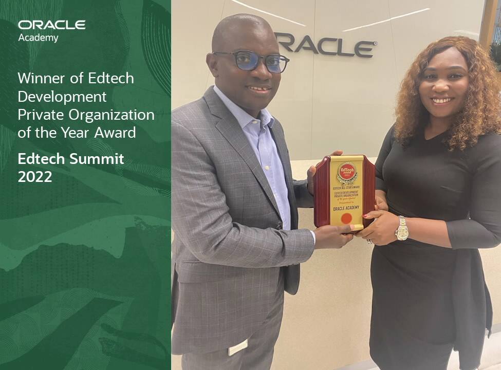 Oracle Academy wins Edtech Development Private Organization of the Year ...