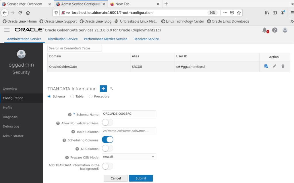 Data Replication Using Goldengate 21 3 Microservices For Oracle