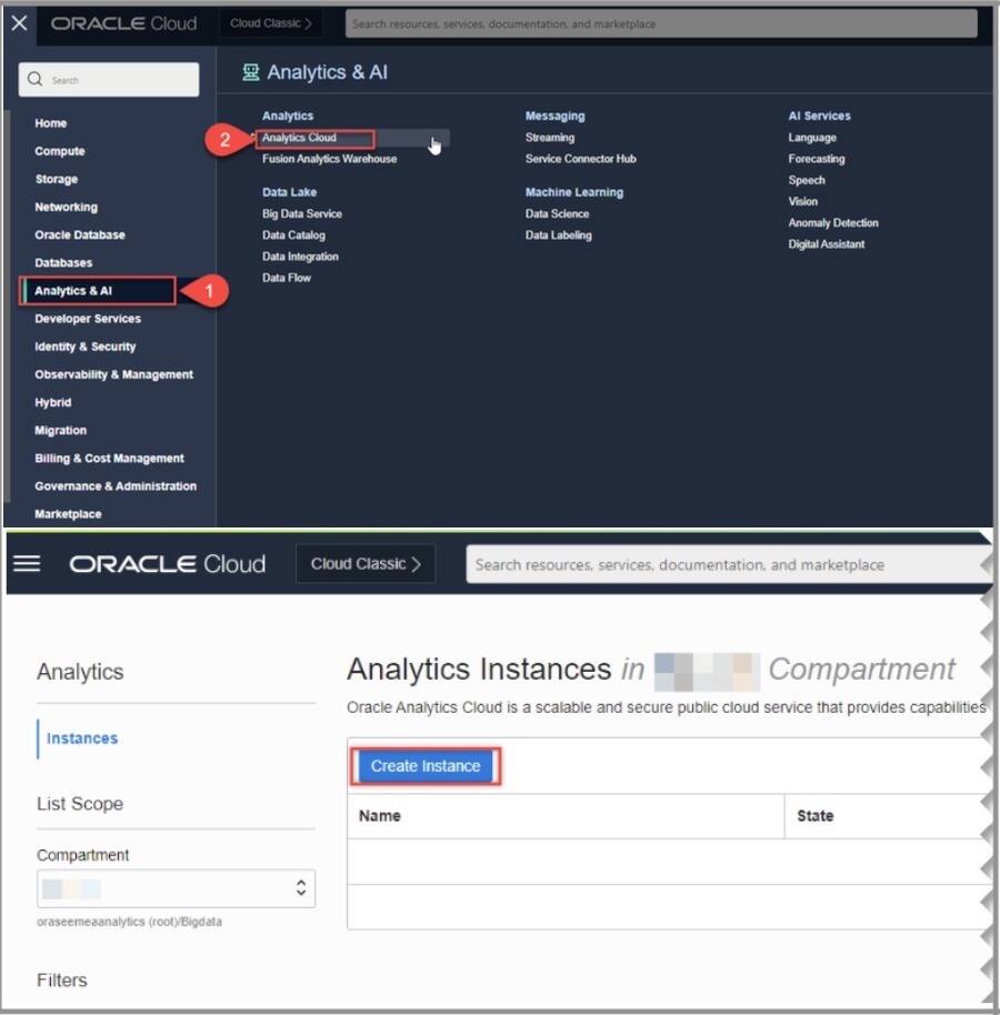 Oracle Analytics Cloud - How to Setup and Configure the Oracle Analytics Cloud Environment on OCI