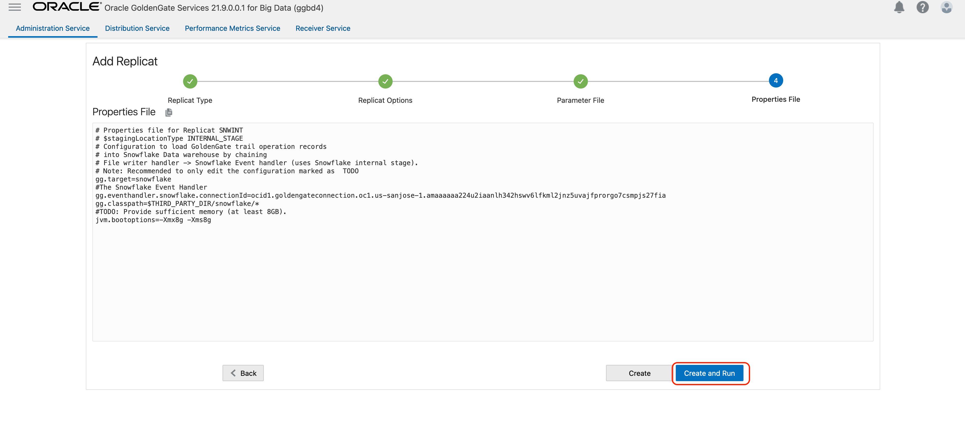 Using OCI GoldenGate for Snowflake Initial Load and Real-time Data Sync