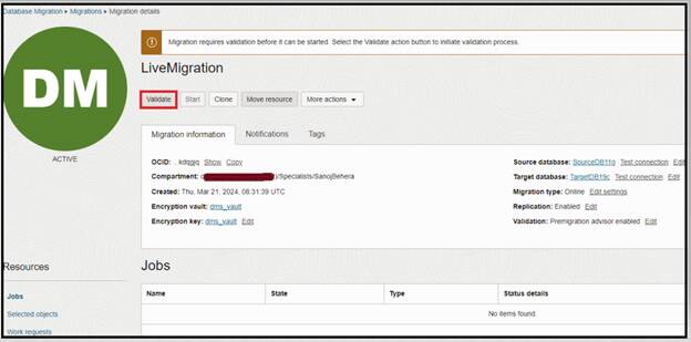 Migrate Oracle Database 11g To Oci With Minimal Downtime Using Oci Database Migration