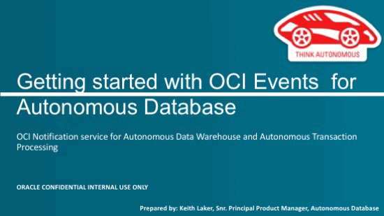 Autonomous Database Newsletter - October 28, 2020