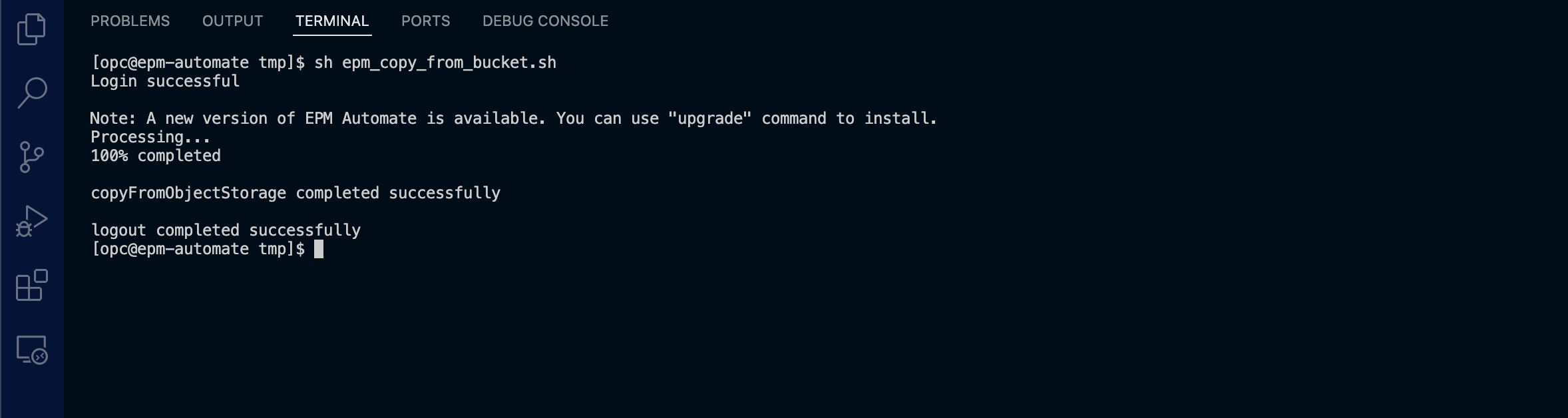 How to use EPM Automate and Oracle Object Storage for automated EPM Cloud backups and restore