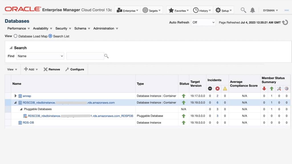 Monitoring Oracle Databases In Aws With Enterprise Manager