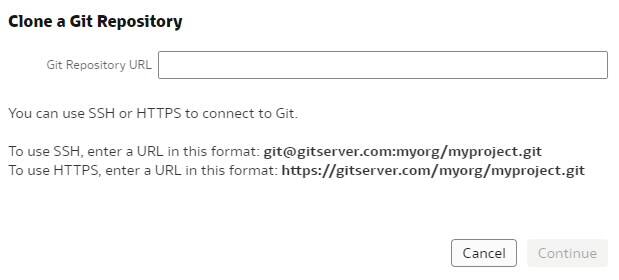 Integration of Oracle Analytics Cloud Semantic Modeler with Git