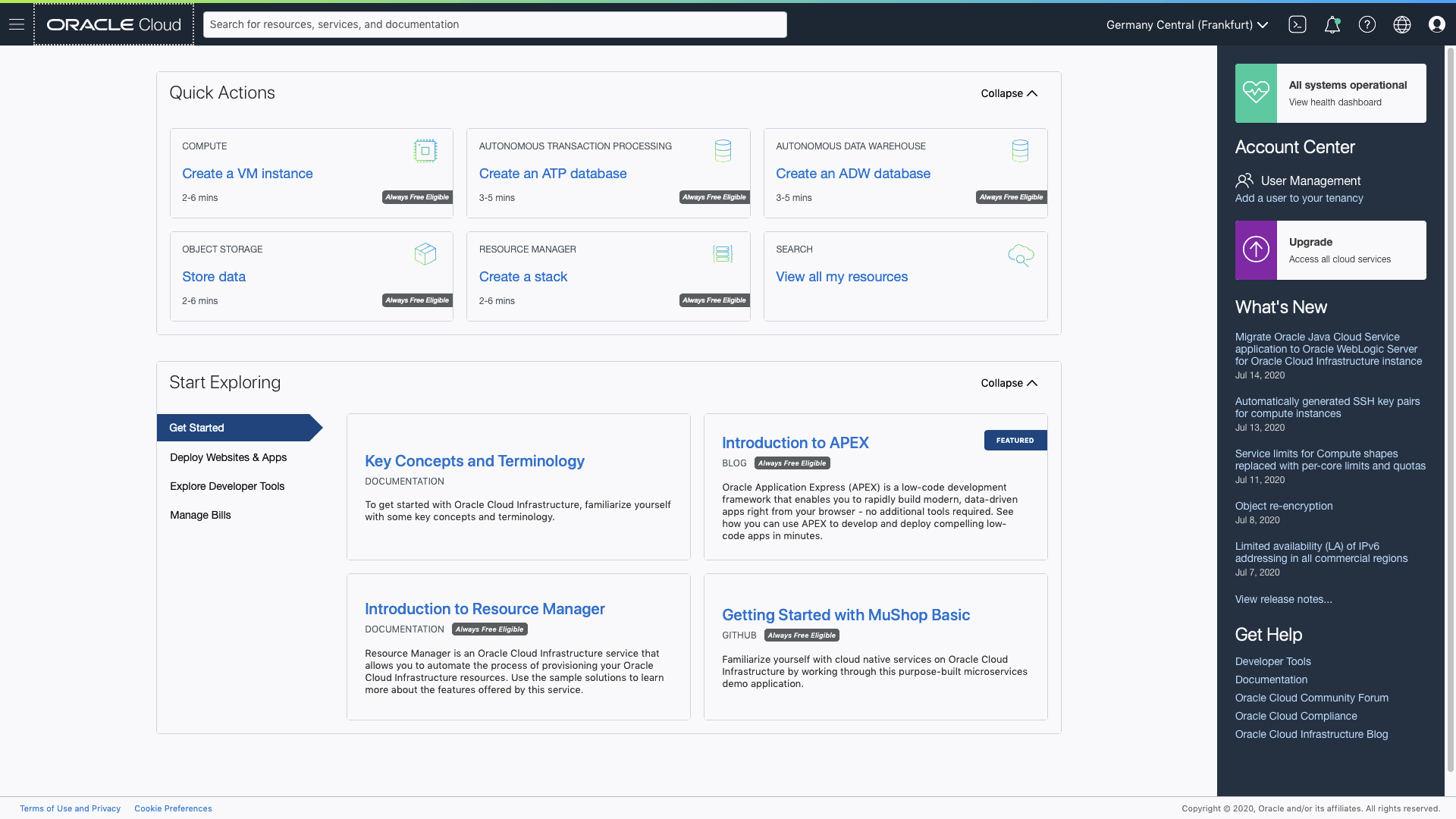 Autonomous Database Newsletter - July 22 2020