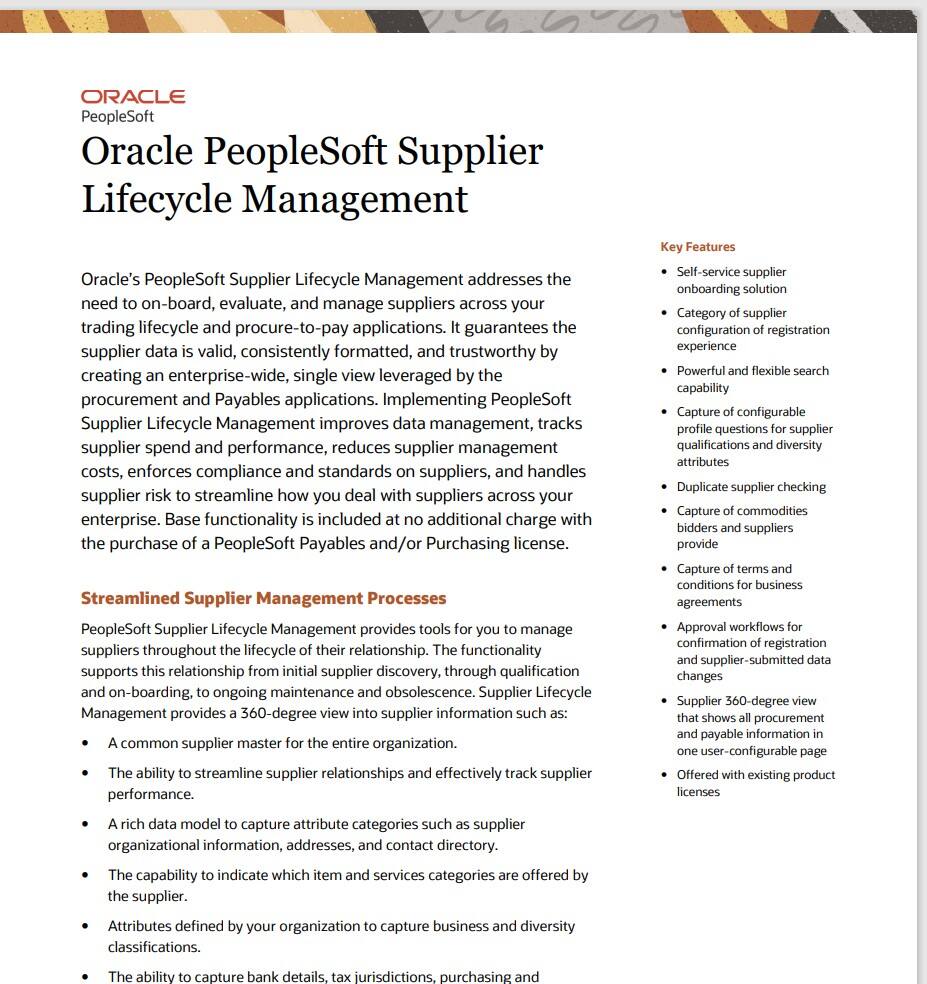 Unlock the Potential of PeopleSoft Financial and Supply Chain ...