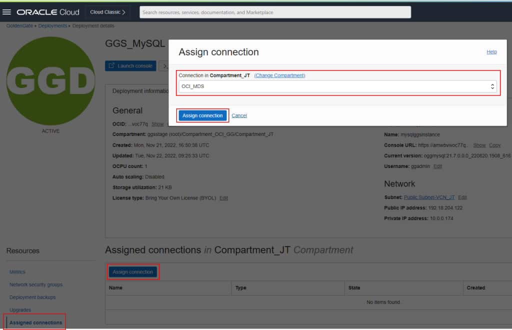 Using Oracle Cloud Infrastructure GoldenGate with MySQL Databases