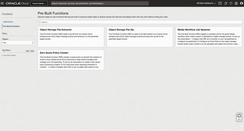 Announcing Pre Built Functions Ready To Use Oci Functions For Common Tasks And Actions