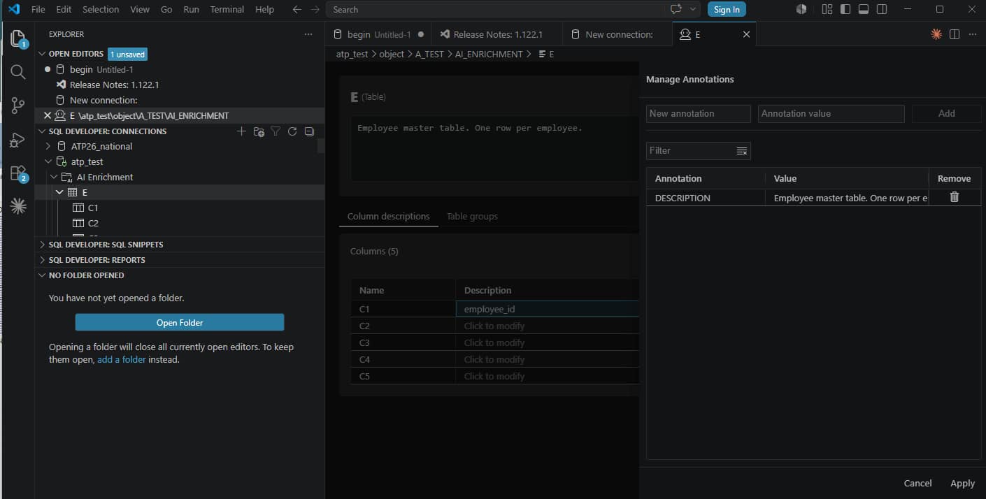 Making Select AI Smarter with Database Annotations | coretec