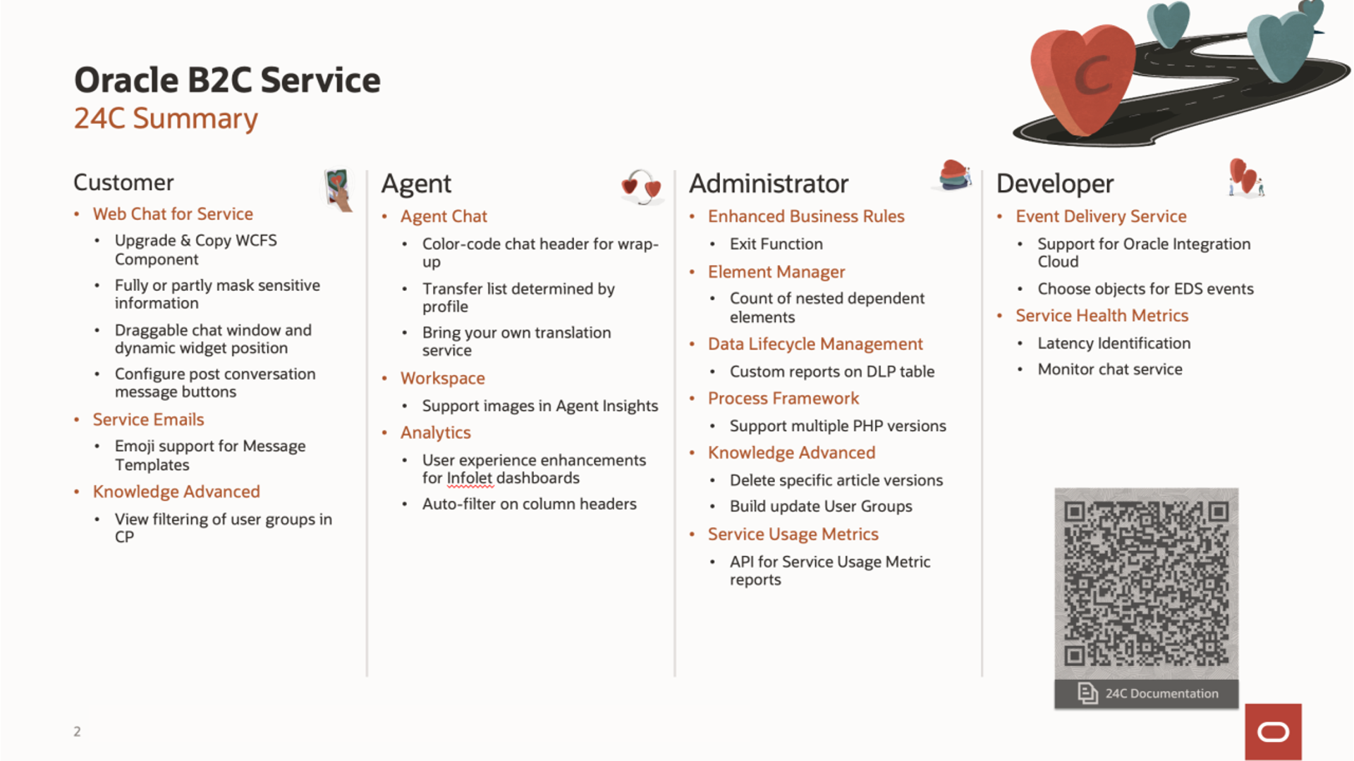 Oracle B2C Service 24C Highlights: Continuously bringing increments of ...