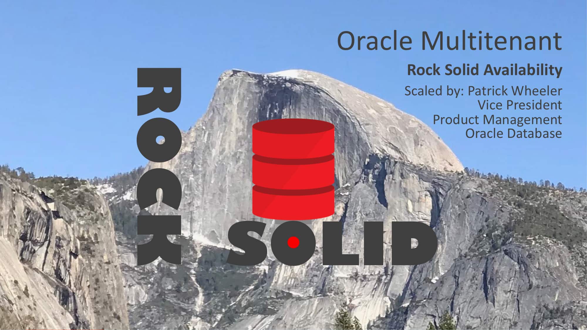 Multitenant: Rock Solid | database