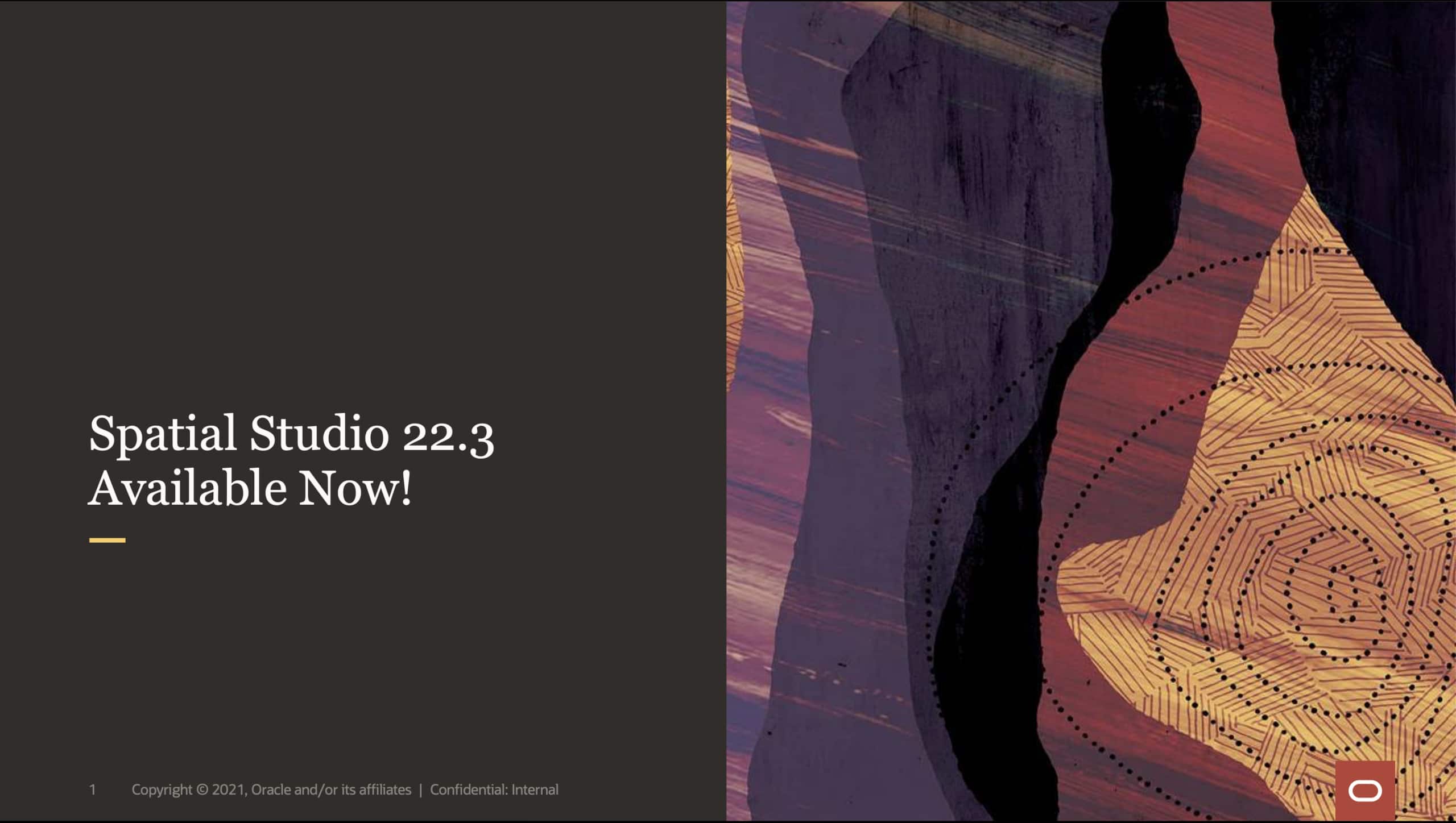 Spatial Studio 22.3 Available Now | database